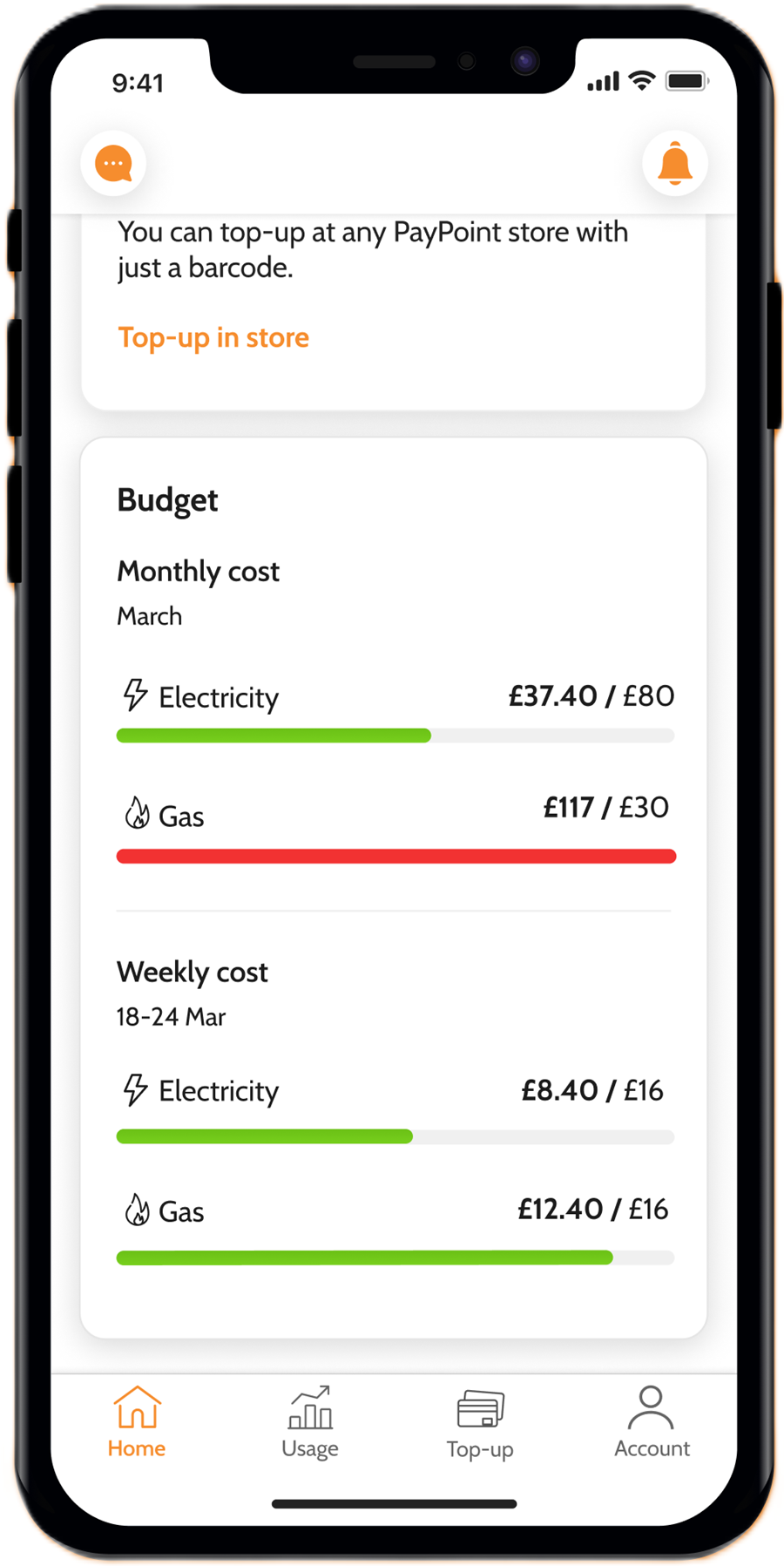 Our smart meter app, MySmartE